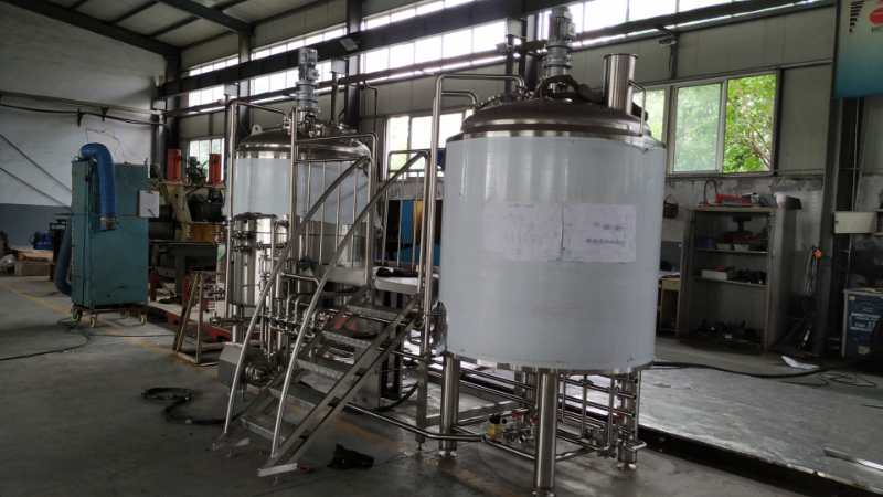 Chinese factory produce high quality 500L 3 vessels Beer brewing mash ...