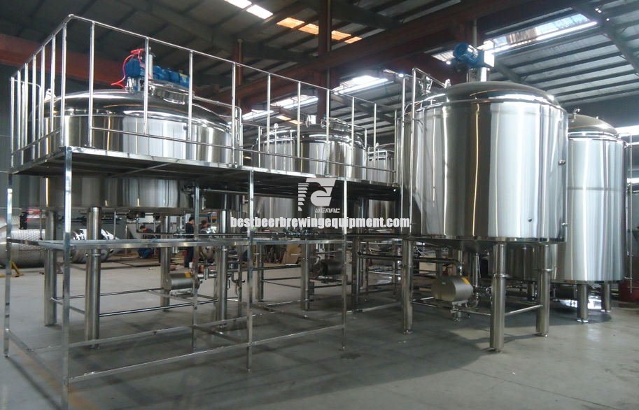 WEMAC 4 vessels craft beer brewing system brewhouse and mash system ...